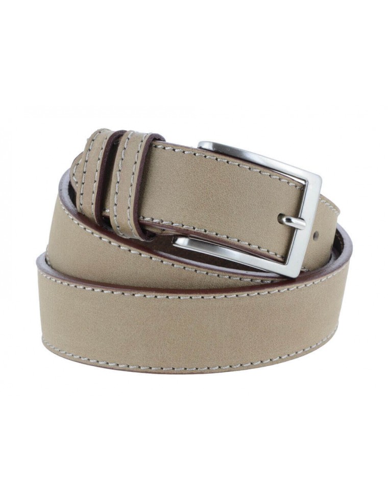 Cintura pelle uomo stile casual marrone chiaro artigianale Cintura pelle uomo stile casual marrone chiaro artigianale